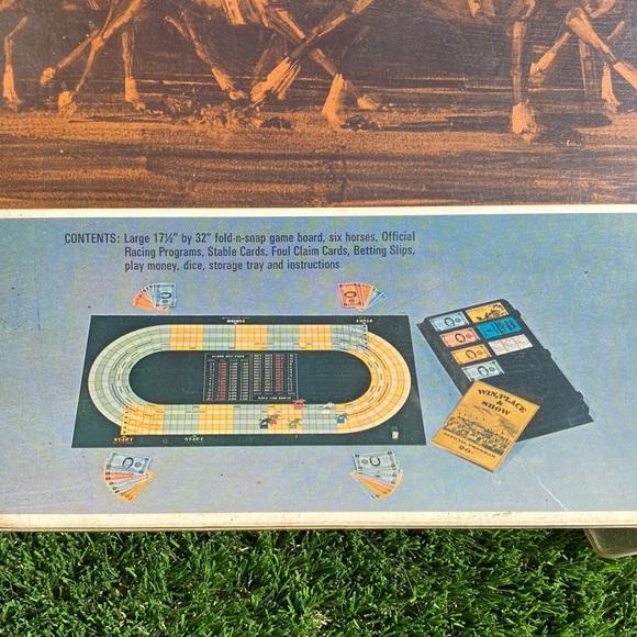 3M | Games | Vintage Win Place Show Horserace Board Game Approx 966 ...
